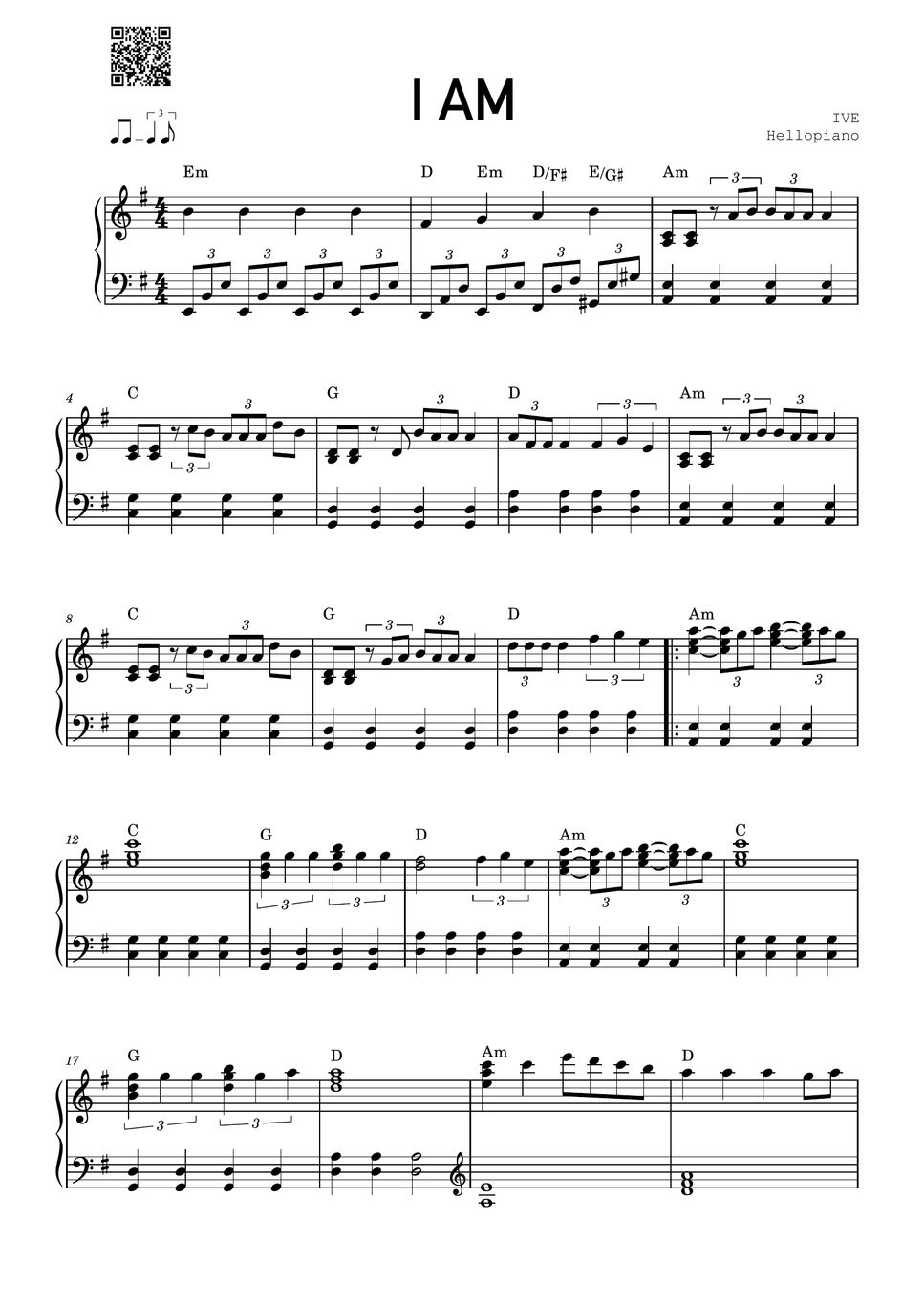 ive - i am Sheets by hellopiano