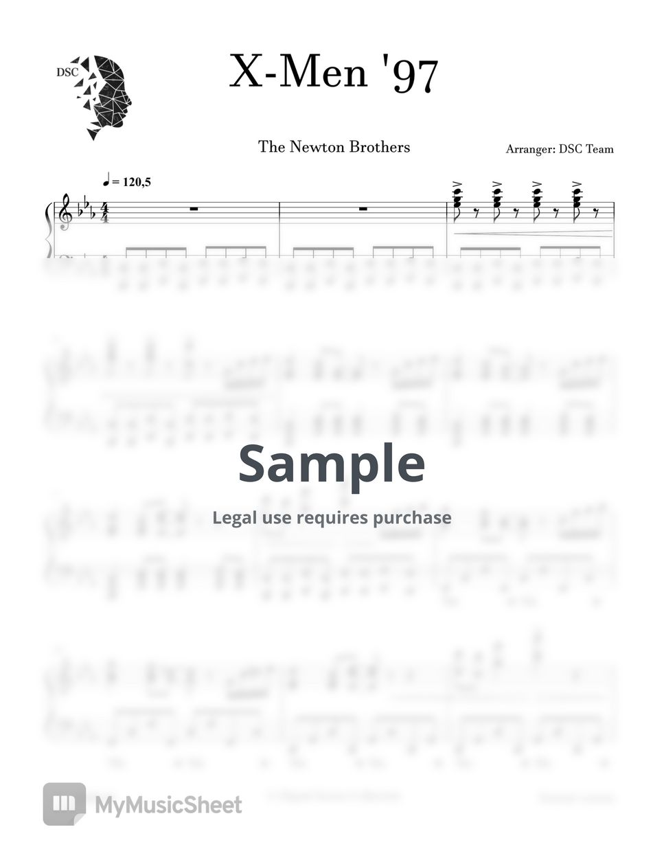 The Newton Brothers - X-Men '97 Theme Sheet Music by Digital Scores ...