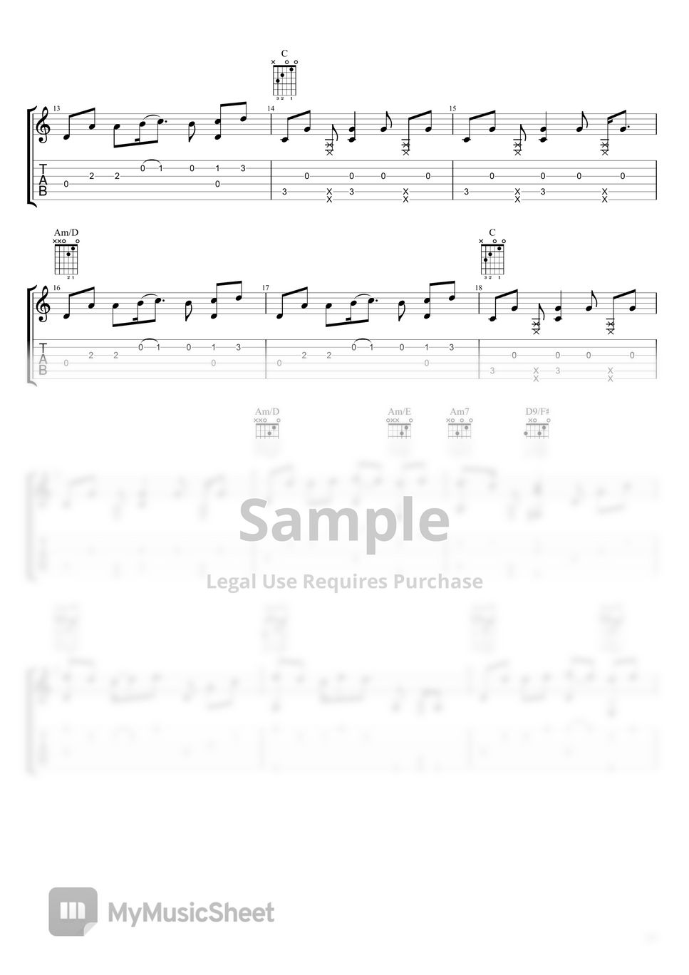 Miki Matsubara | Fingerstyle Guitar - Stay With Me (Easy Version ...