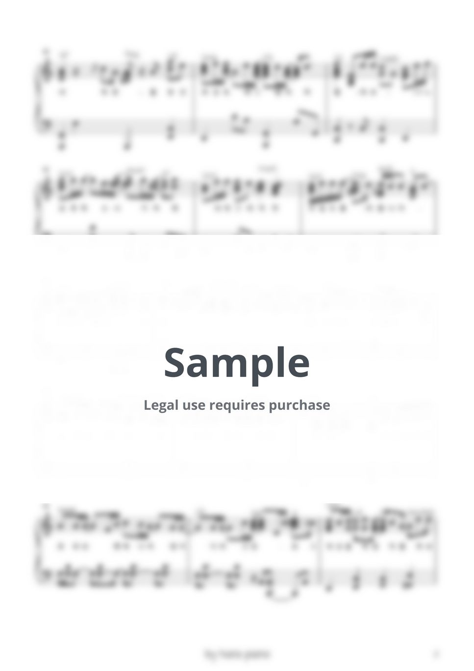 이클립스(ECLIPSE) - 소나기(선재 업고 튀어 OST) Sheet Music by hara piano