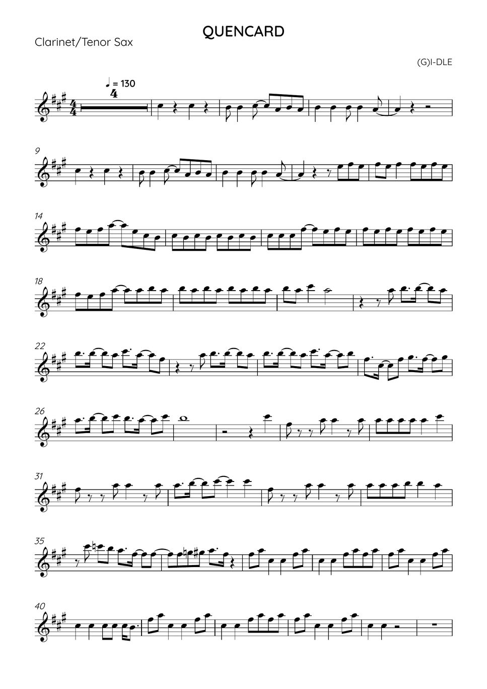 (G)I-DLE - QUEENCARD Sheets by JL