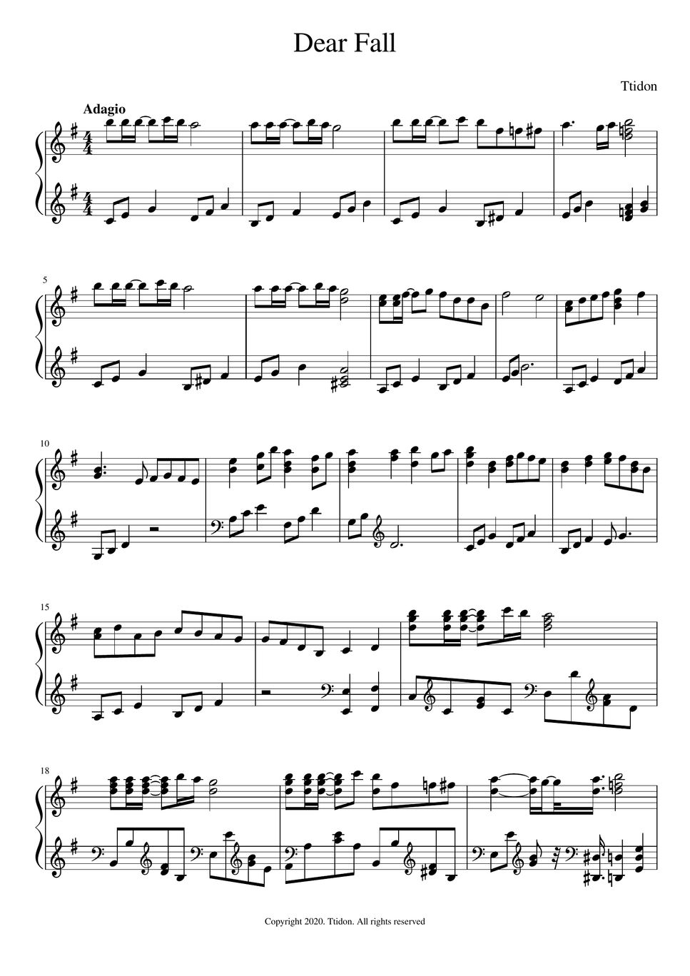Ttidon - Dear Fall Sheets
