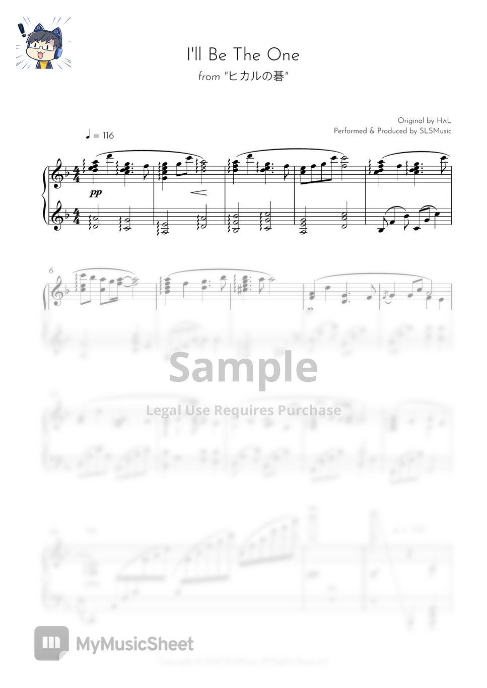 HΛL - I’ll Be The One (Hikaru No Go) Sheets by SLSMusic