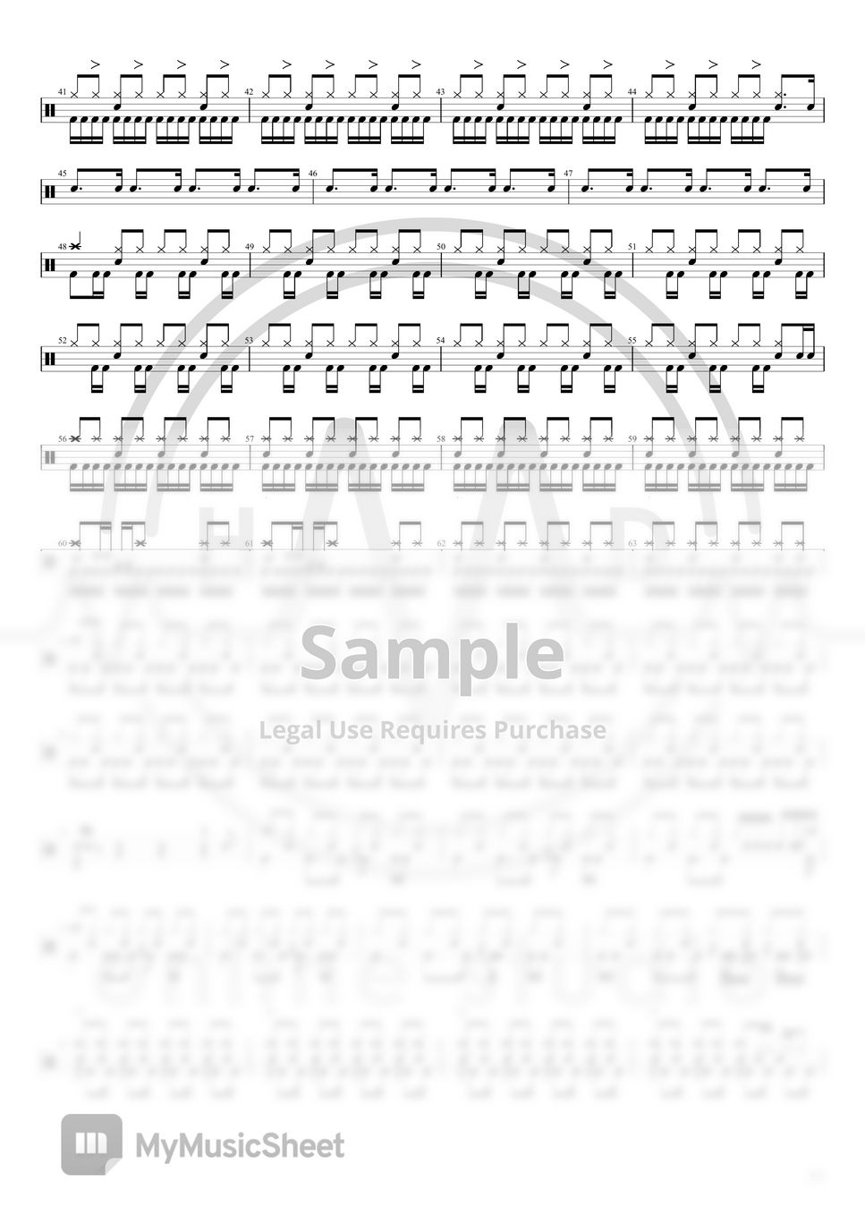 Dream Theater - Pull Me Under Sheets by HMD online studio