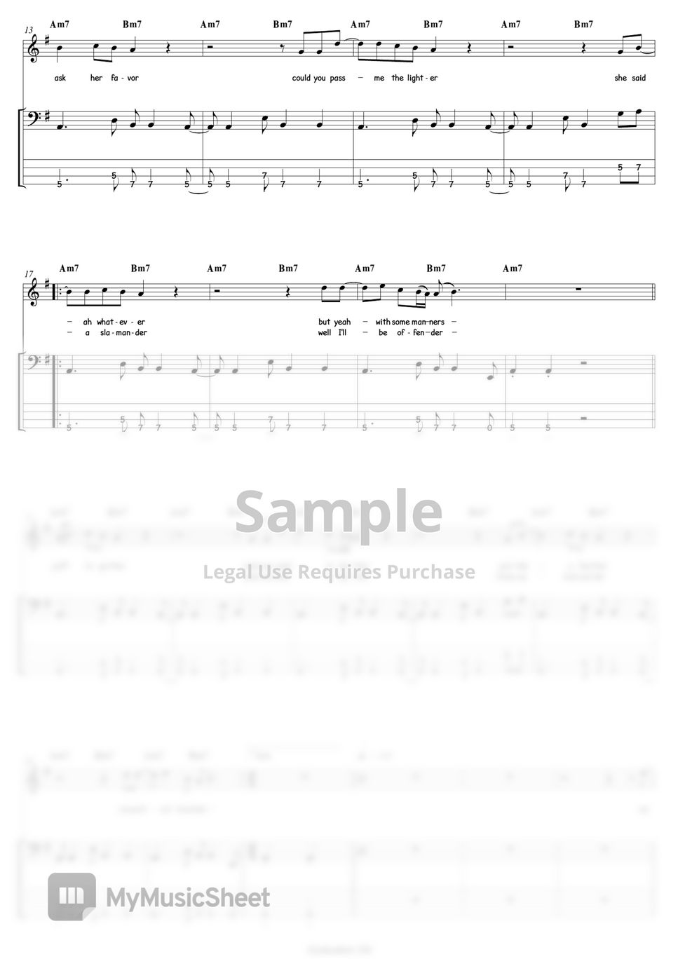 HYUKOH - Graduation | Bass/Backing Track Sheets