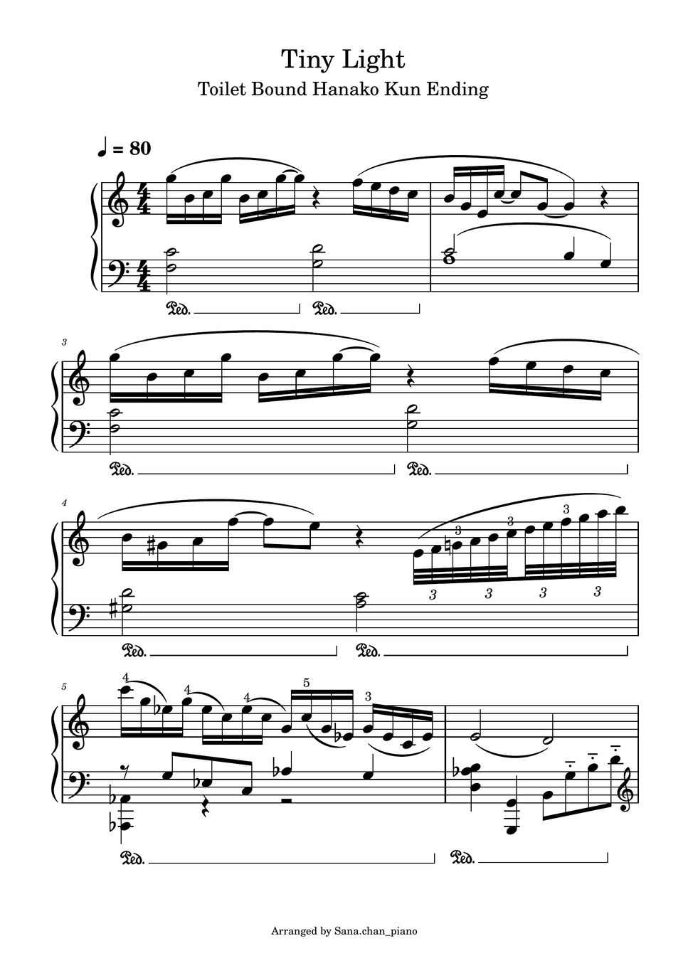 Akari Kito - Tiny Light Spartito by Sana.chan_piano