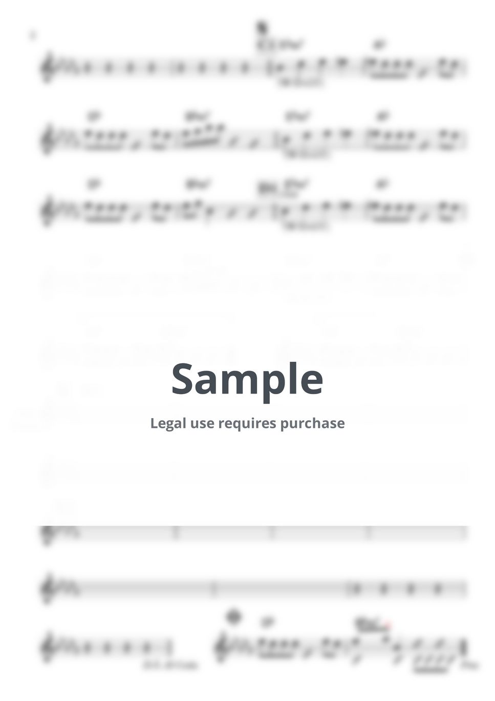 SEUNGRI - 1,2,3! Tab + 단선 악보 by edward8561