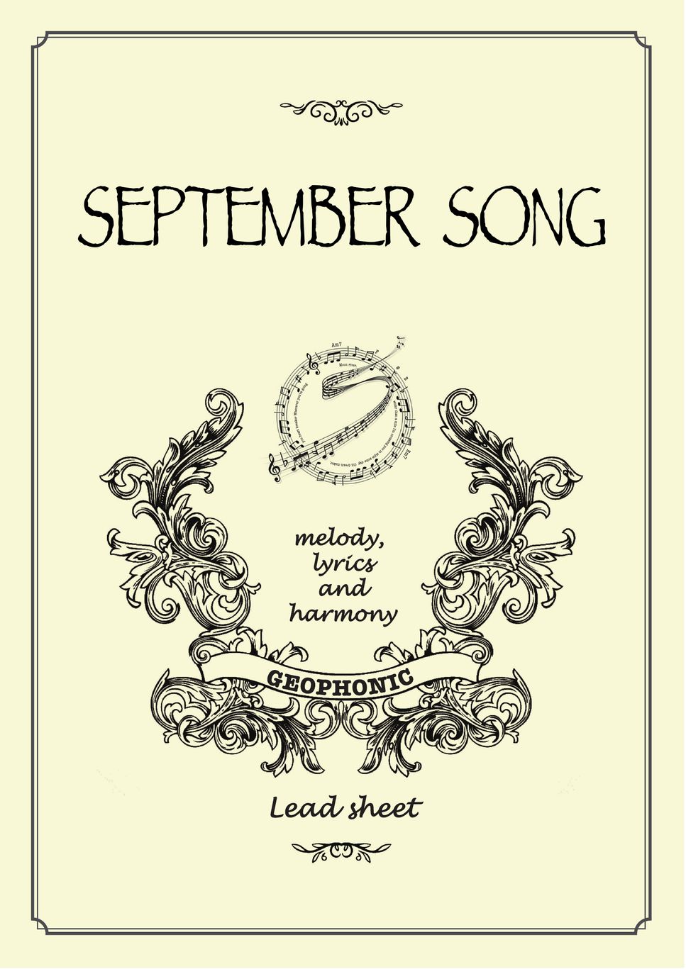 KURT WEILL - SEPTEMBER SONG (【LEAD SHEET】) 楽譜 by GEOPHONIC