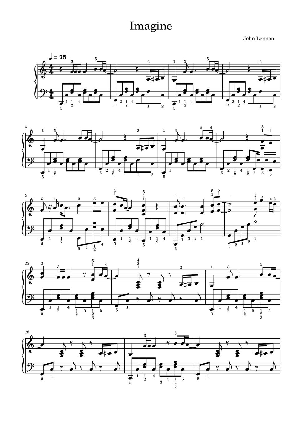 John Lennon Imagine Chords Sheet Music Notes Download