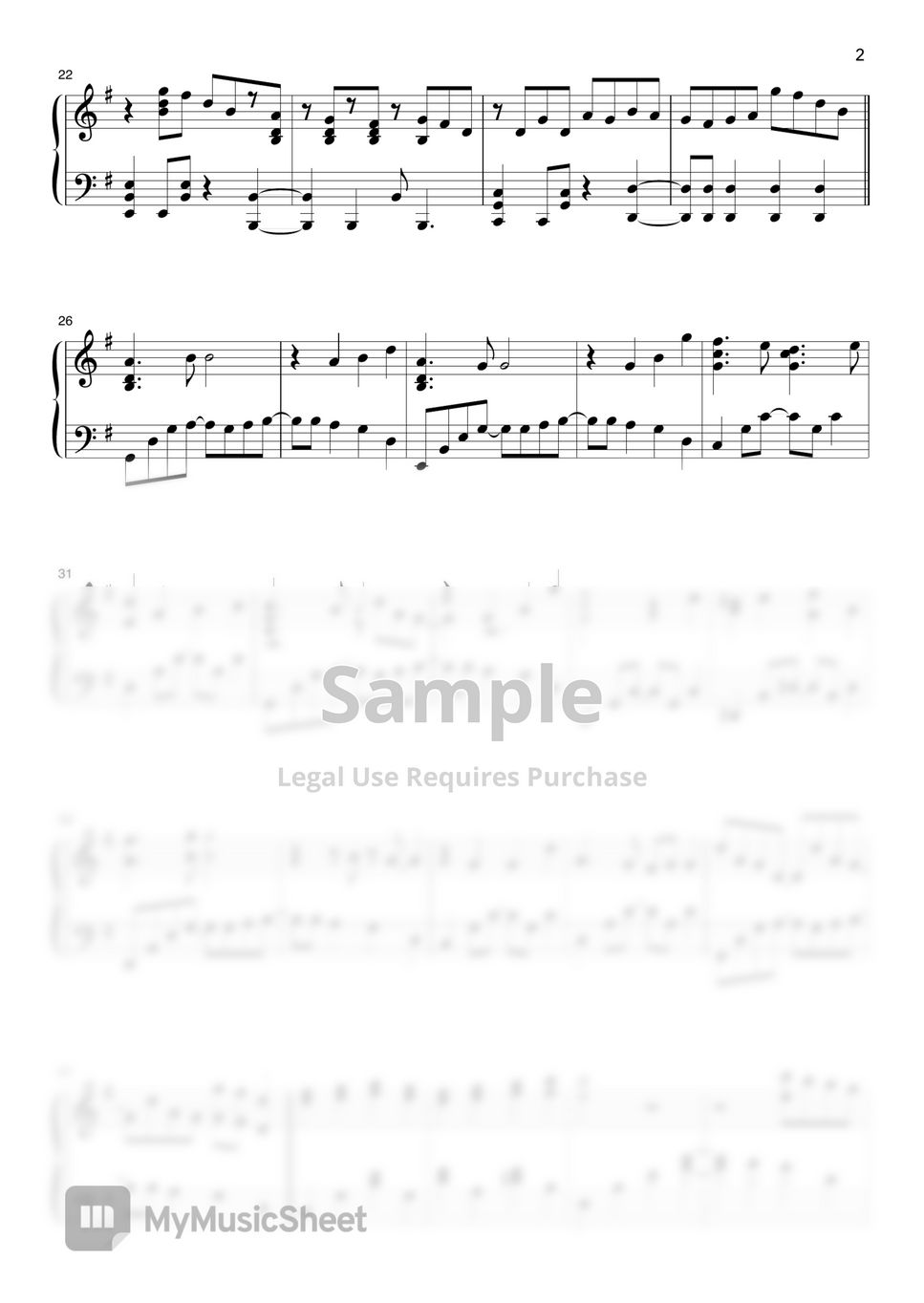 Ryokuoushoku Shakai - Shout Baby Sheet Music by THETA PIANO