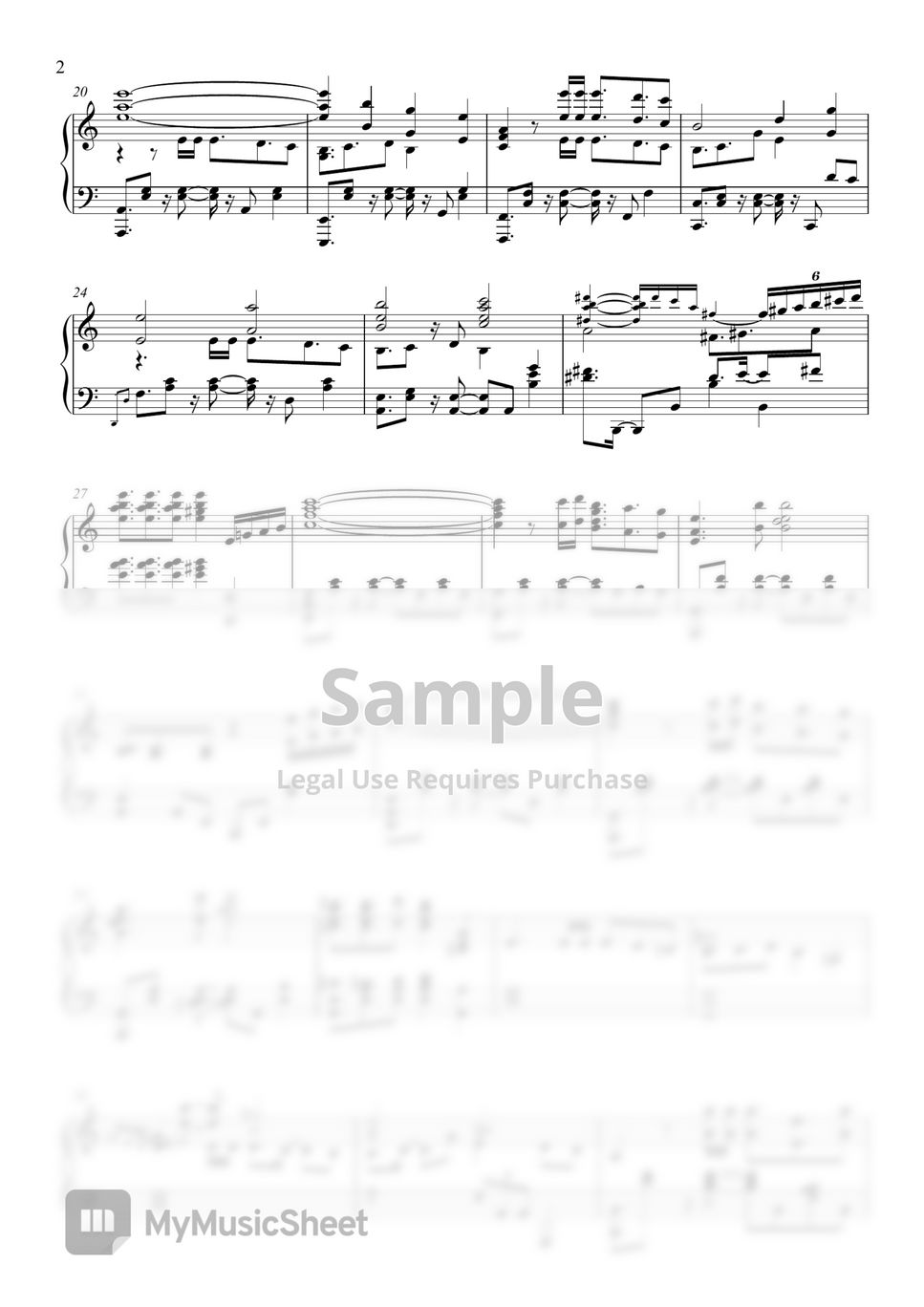 Yu Peng Chenhoyo Mix Eula Flickering Candlelight Genshin Impact Ost Sheets By Shaint
