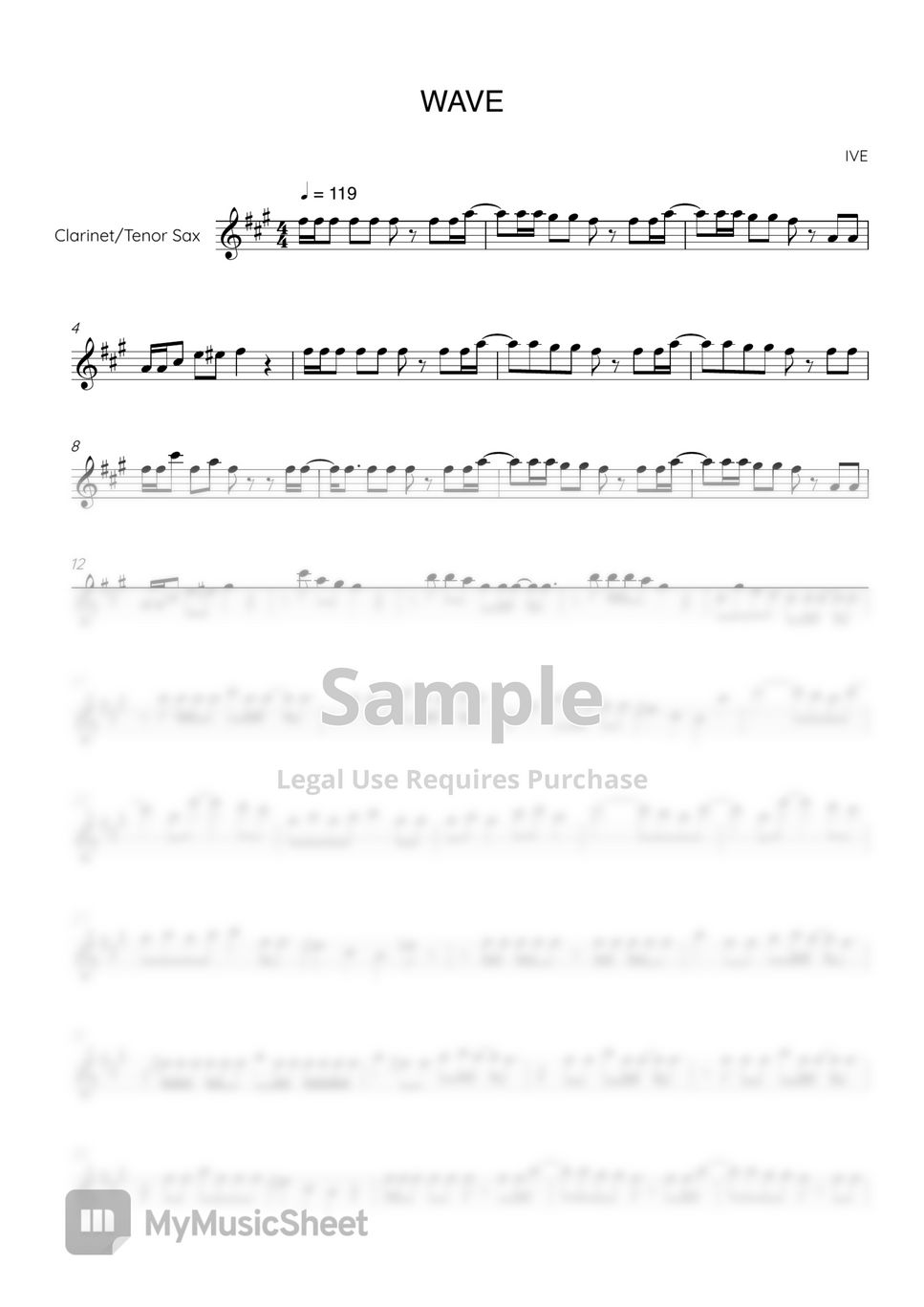 IVE - WAVE Sheets by JL