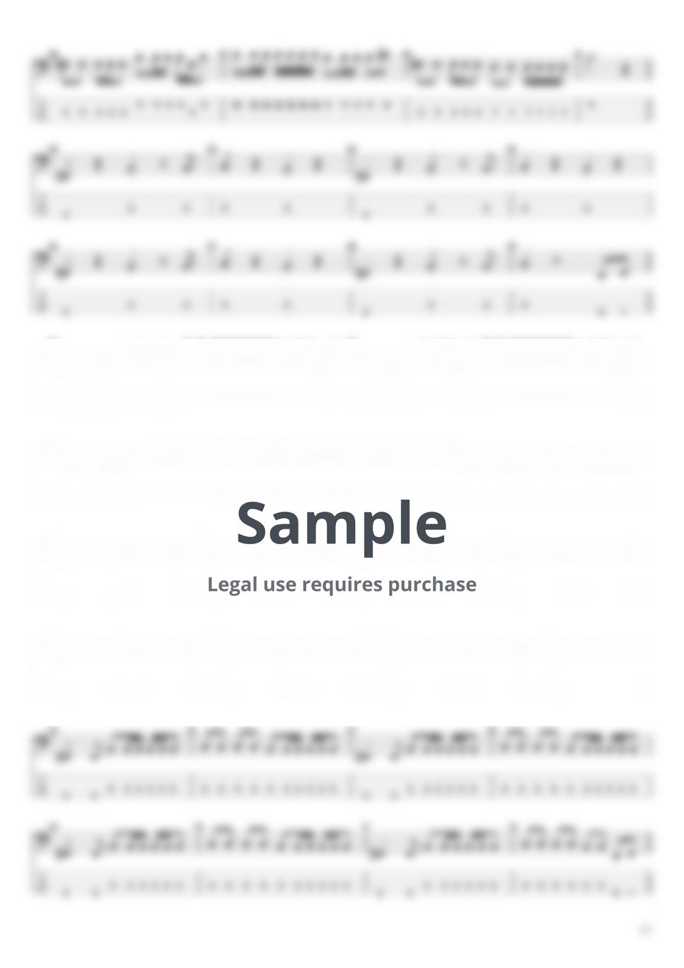 Smash Mouth - All Star Tab + 1staff by BassBlur