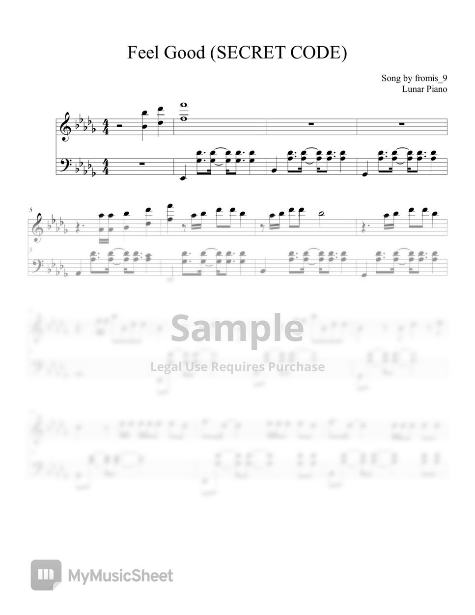 fromis_9 - Feel Good (SECRET CODE) Nutowy by Lunar Piano