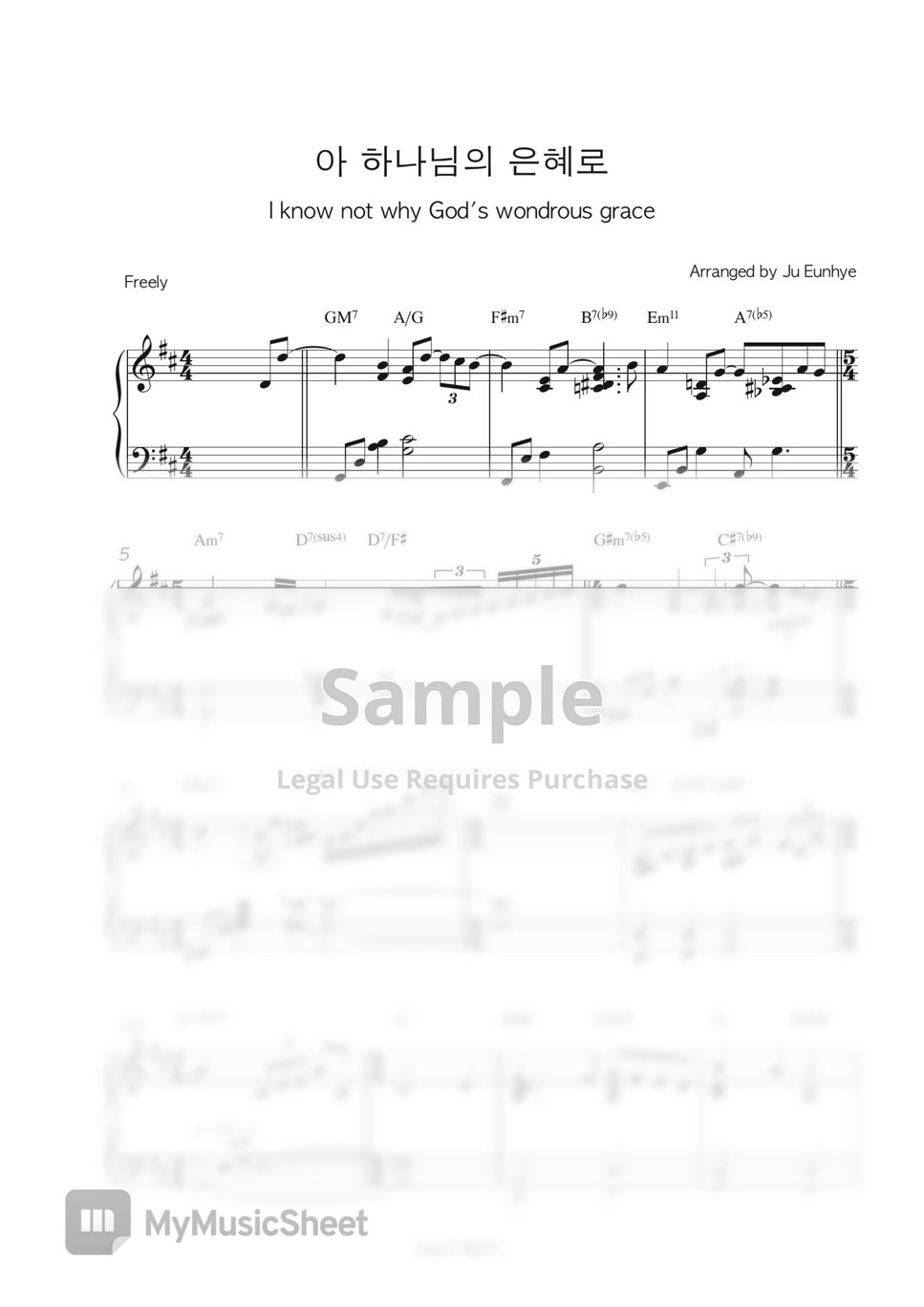 Hymns On Piano 찬송가 편곡 모음 Collection 10할인 Sheets By Ju Eunhye