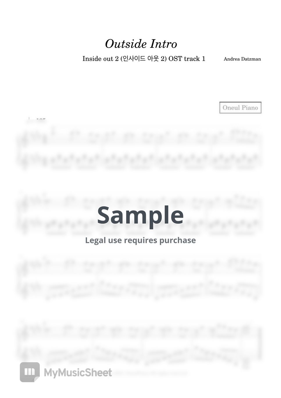 Andrea Datzman - Outside Intro (Bundle of Joy) (Inside Out 2 OST ...