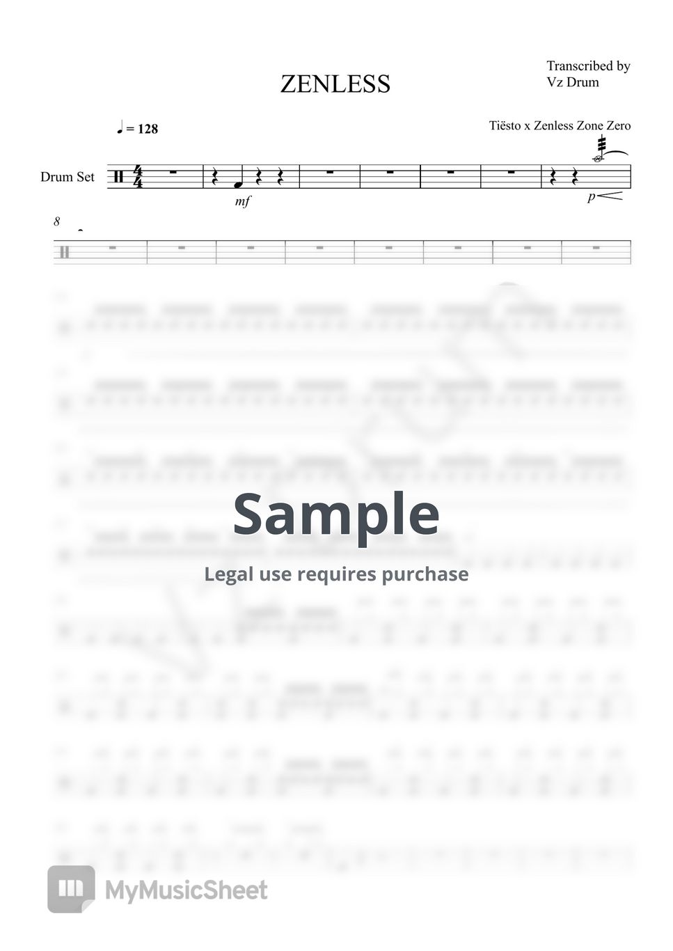 Zenless Zone Zero - ZENLESS แผ่น by Vz Drum