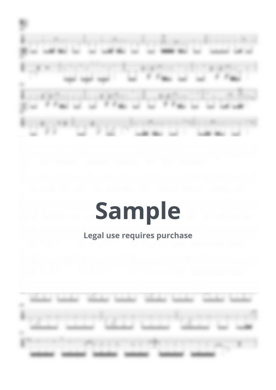 UNISON SQUARE GARDEN - シュガーソングとビターステップ (『ベースTAB譜』4弦ベース対応) 악보 by 箱譜屋