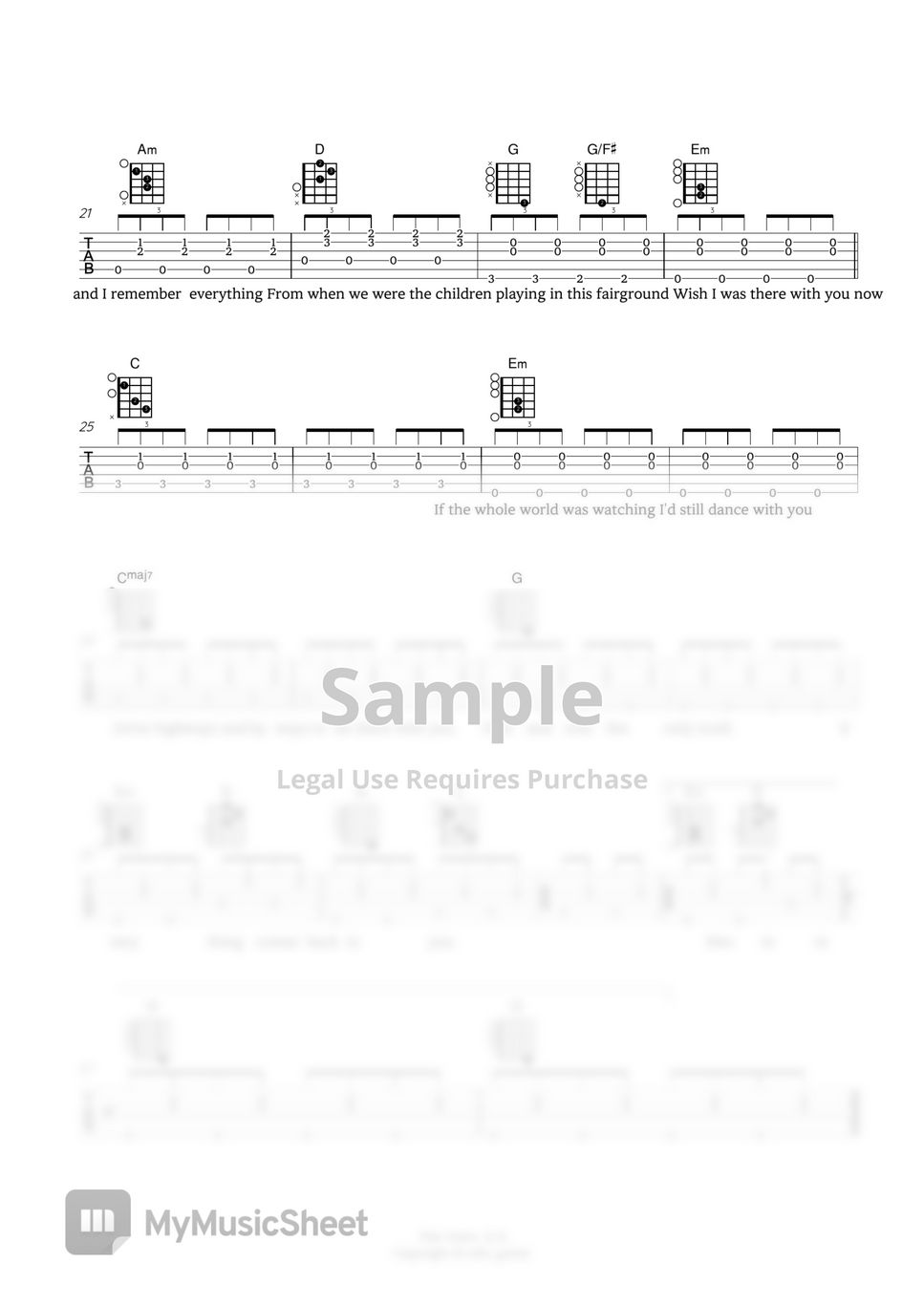 Niall Horan - This Town (Guitar TAB) Sheets by 서동욱
