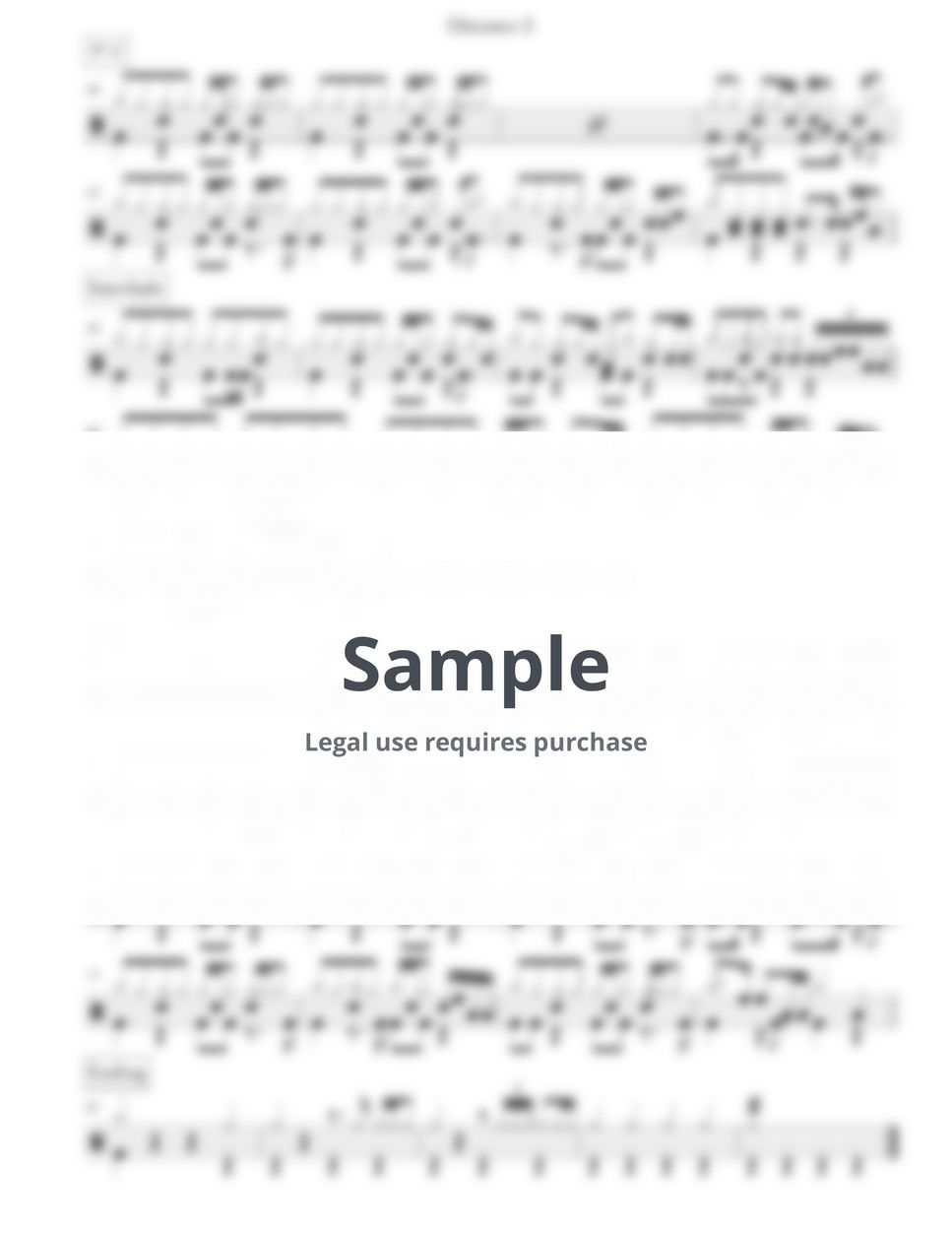 JUJU - Distance Sheet Music by Arkadia Drums