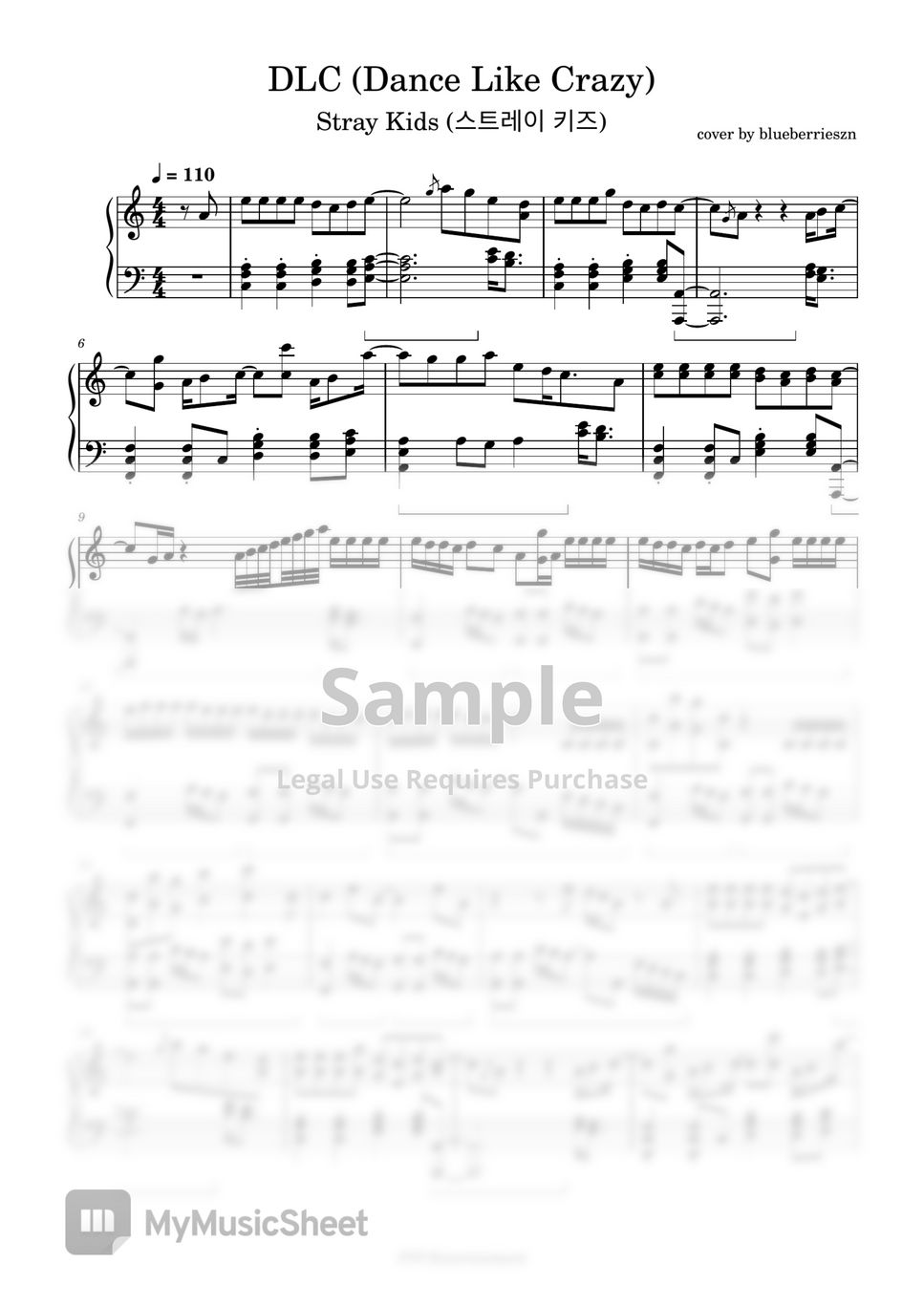 Stray Kids - DLC (Dance Like Crazy) Sheets by blueberrieszn