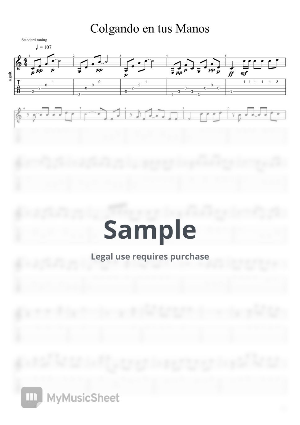 Carlos Baute y Marta Sanchez - Colgando en tus manos (Guitarra Punteo ...