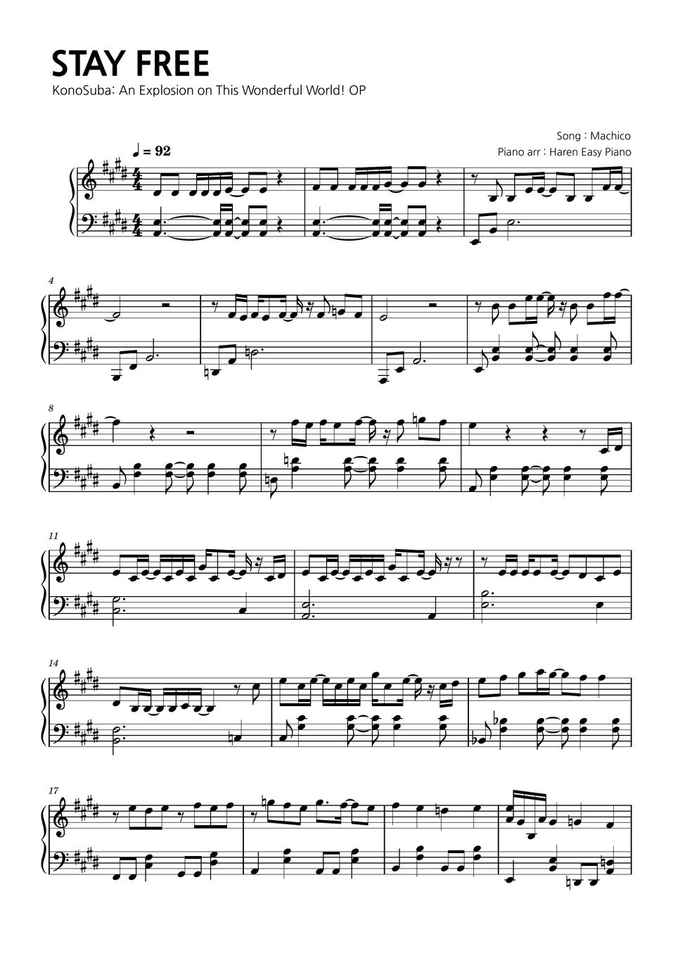 Machico - STAY FREE (KonoSuba: An Explosion on This Wonderful World! OP ...