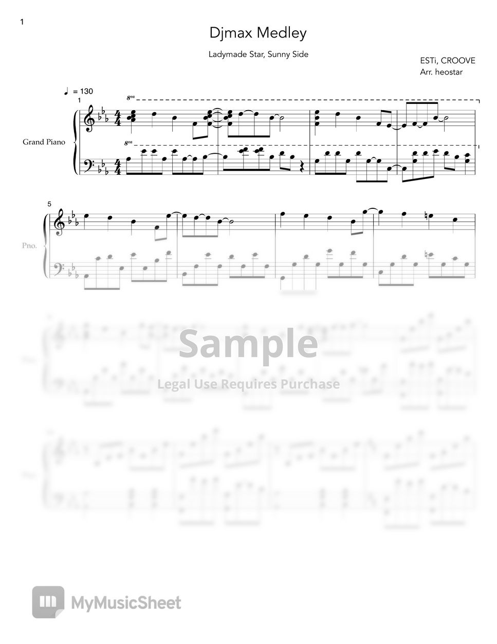 ESTi, CROOVE - Ladymade Star, Sunny Side Medley (DJMAX) แผ่น by heostar