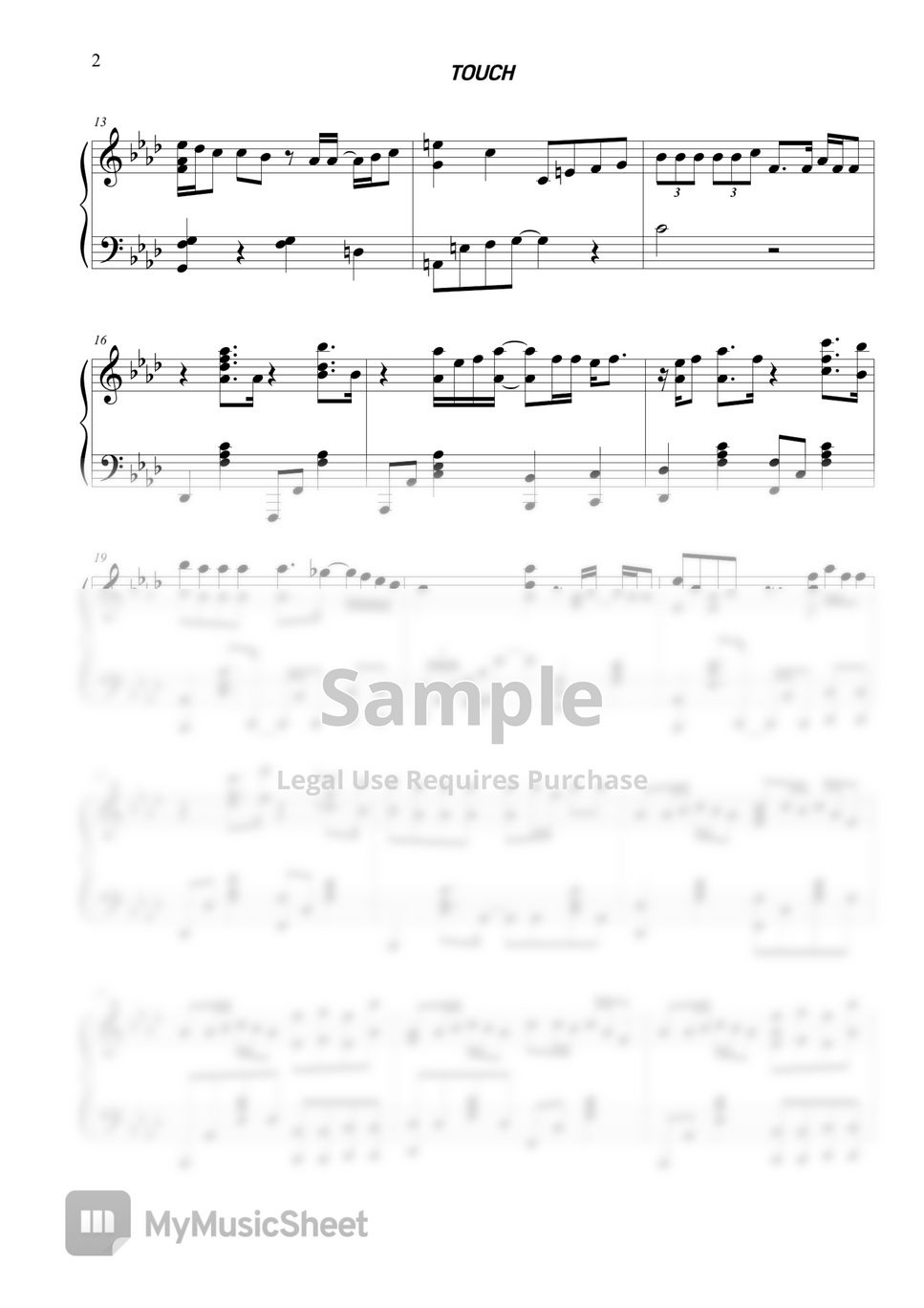 NCT 127 - TOUCH Sheet Music by Cielle