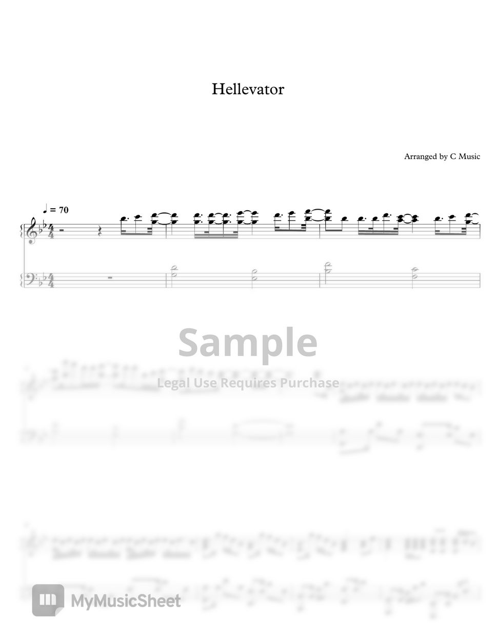 Stray Kids - Hellevator Sheets by C Music