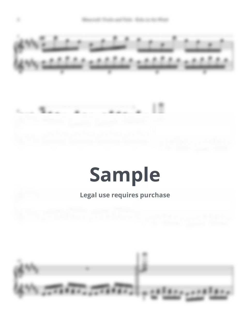 Aaron Cherof - Echo in the Wind Sheets by Trikey Piano