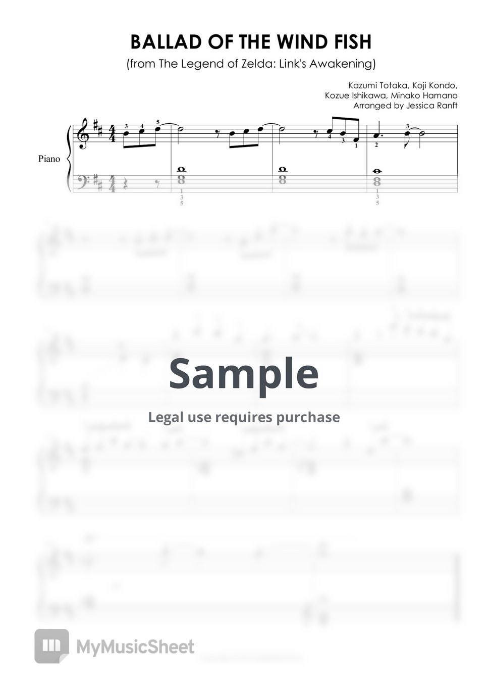 Minako Hamano, Kozue Ishikawa - Ballad of the Wind Fish Sheets by ...