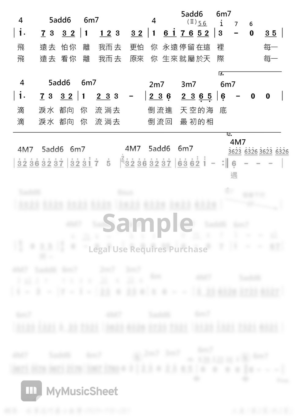 錢雷 《大魚》周深【大魚海棠】印象曲 Sheets By 鋼琴故事