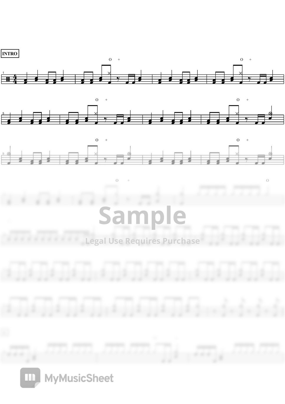 트랜스 픽션 - Back On The Beat.pdf 楽譜 by COPYDRUM