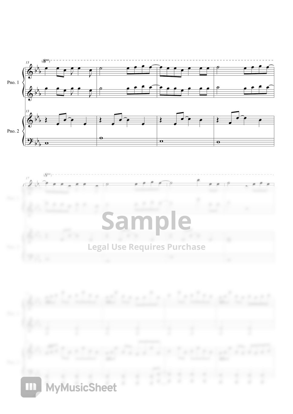 Your Name - Dream lantern (4Hands Piano) Sheets by BELLA&LUCAS