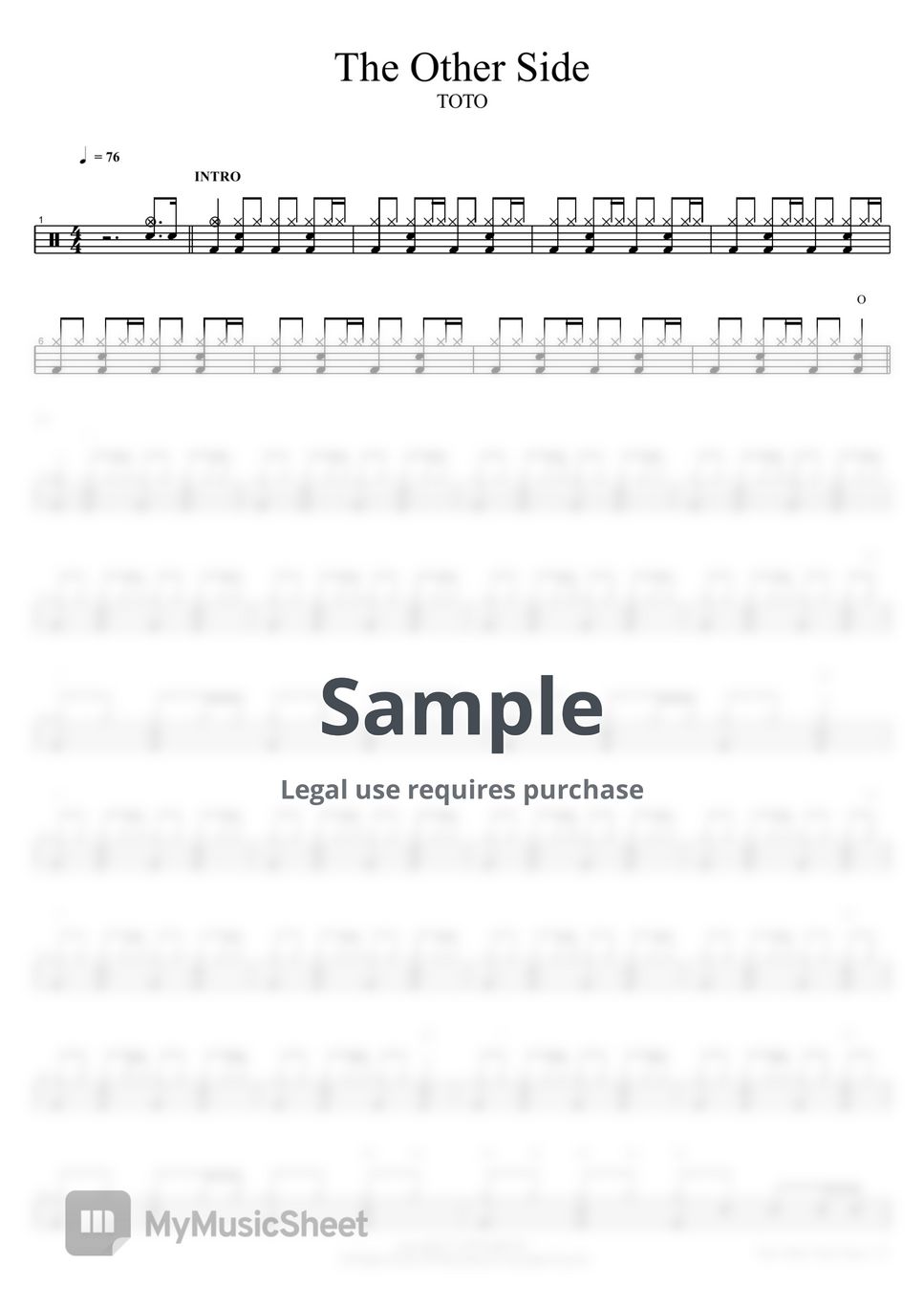 TOTO - The Other Side Sheets by COPYDRUM