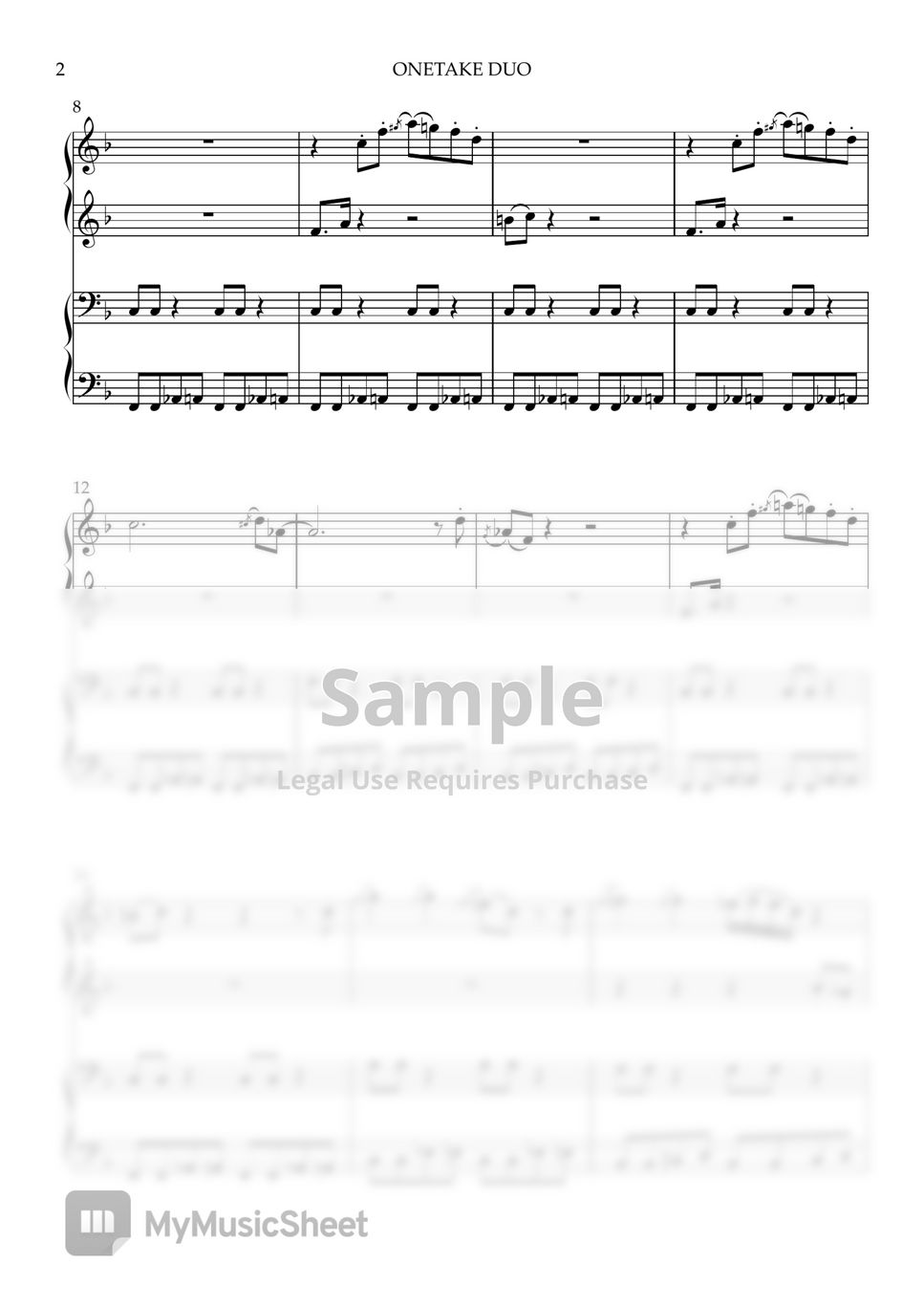 henry mancini - baby elephant walk (1piano 4hands) Sheets by Hyunju Jung