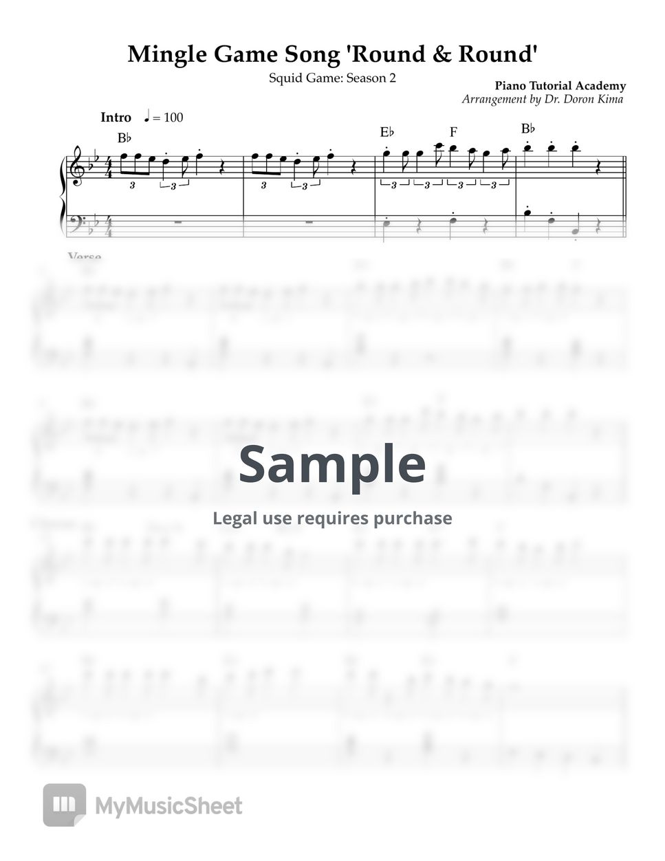 Squid Game - Round and Round (Piano Tutorial Academy - Dr. Doron Kima ...