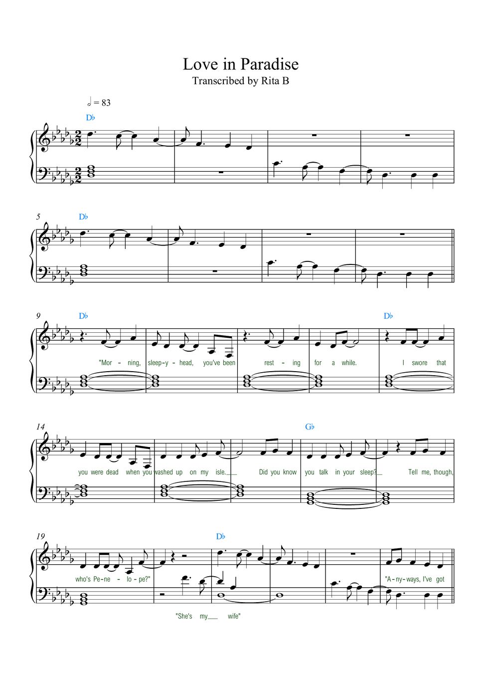 Jorge Rivera-Herrans - Love in Paradise from Epic: The Musical (Easy version with lyrics and ...