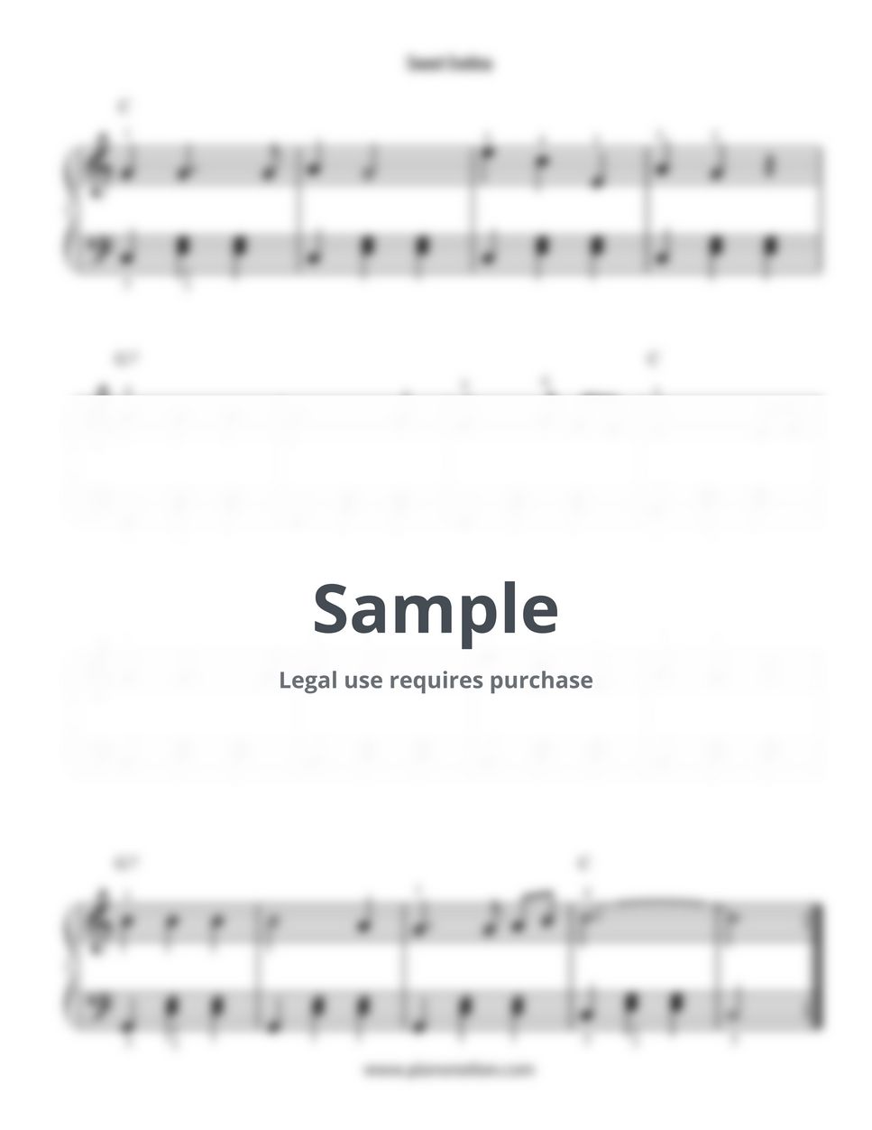 Thomas Brigham Bishop - Sweet Evelina (Easy Piano) Sheets by Piano Notion