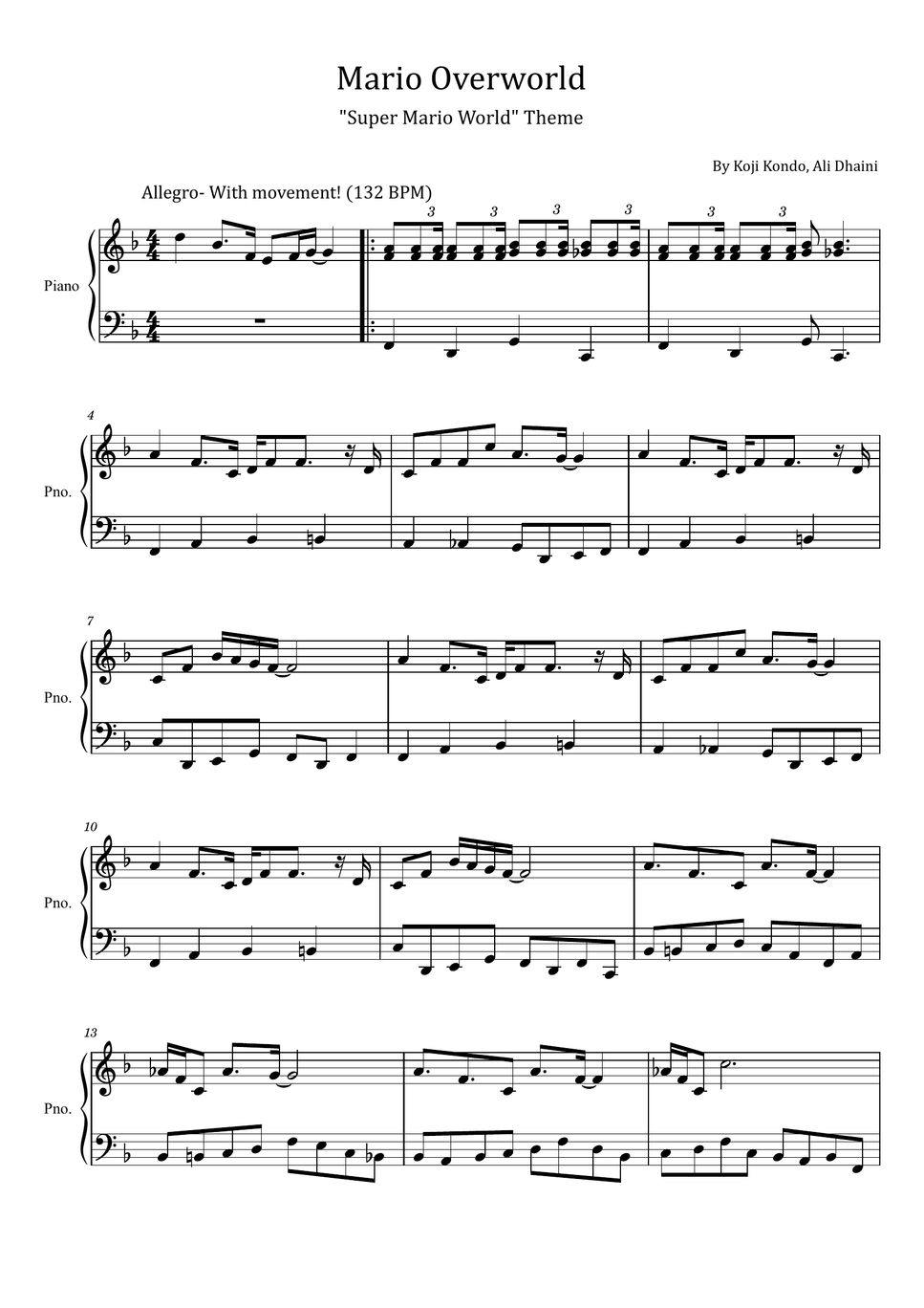 Super Mario World - Mario Overworld ("Super Mario World" Theme - For ...