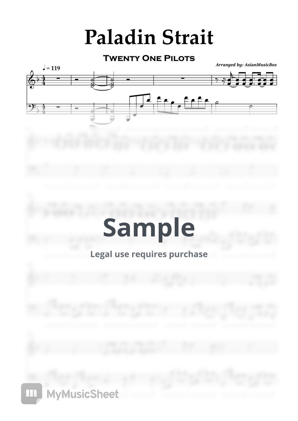 Twenty One Pilots - 'Paladin Strait' (Sheet, MIDI, MultiTracks & WAV ...