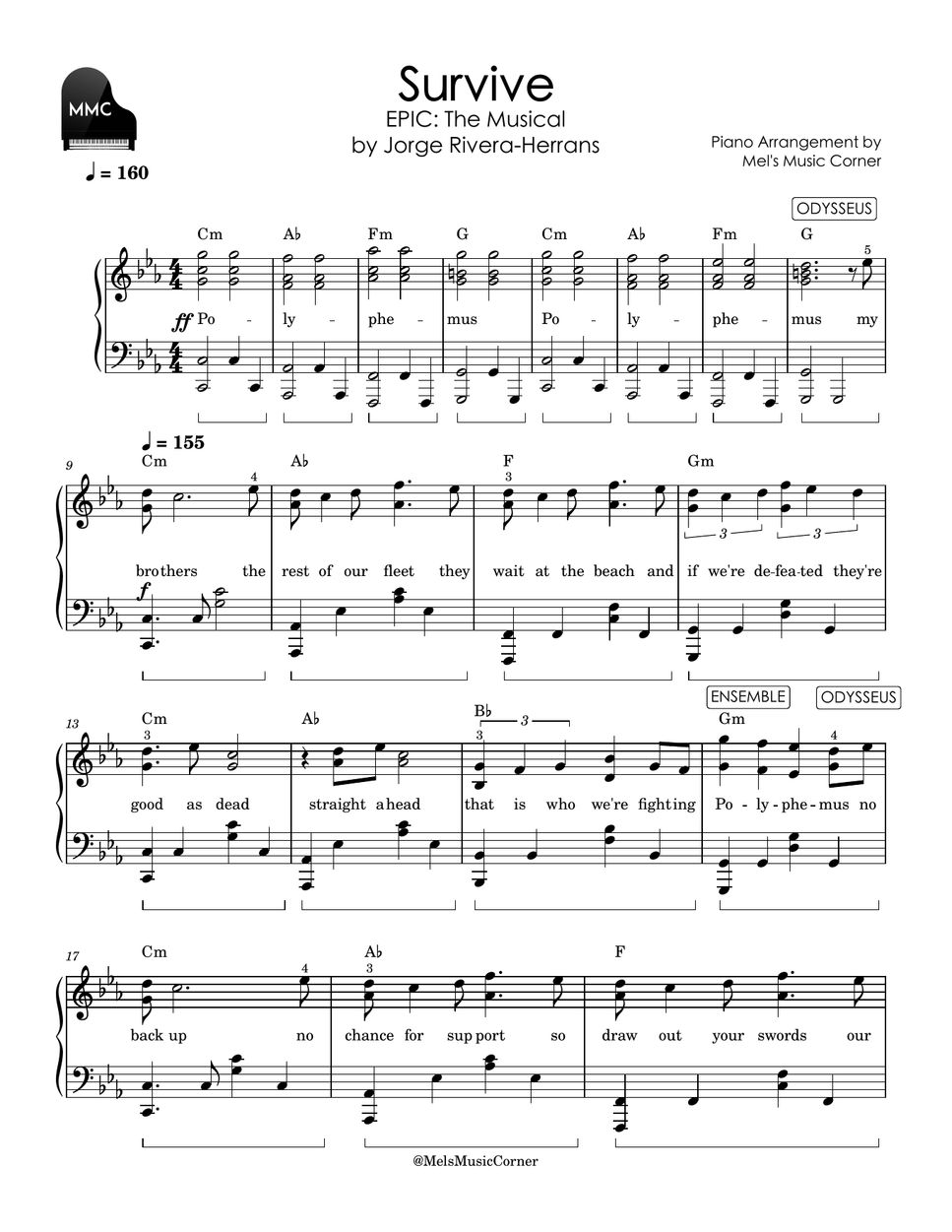 Jorge Rivera-Herrans - Survive - EPIC: The Musical (The Cyclops Saga ...