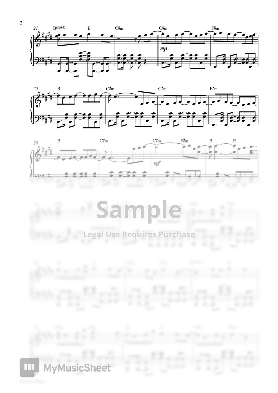Aqua - Barbie Girl (Piano Sheet) Sheet Music by Pianella Piano