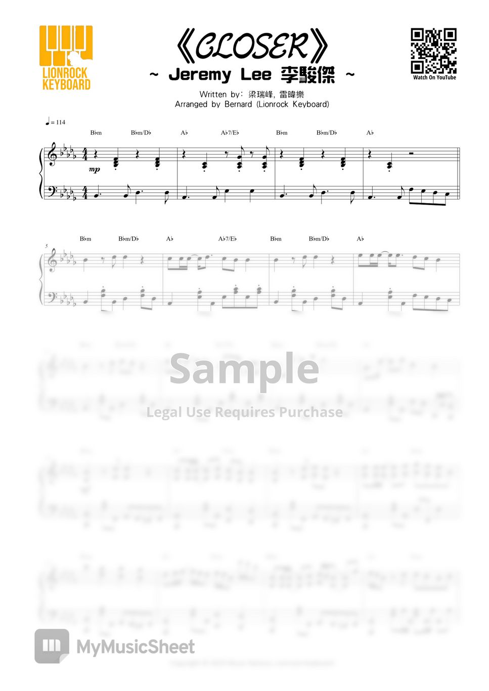 Jeremy 李駿傑 - CLOSER Sheets by Bernard Hui