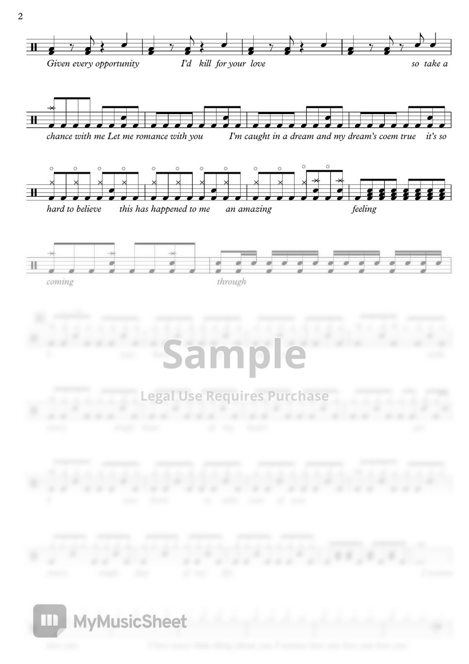 Queen - I Was Born to Love You Sheet Music by Drum.Y