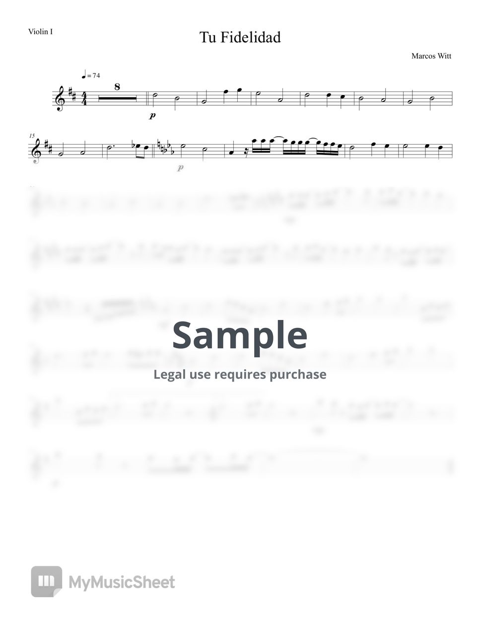 Marcos Witt - Tu Fidelidad 악보 by C. Park