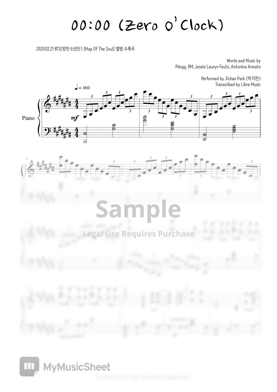 BTS (방탄소년단) - 00:00 (Zero O’Clock) แผ่น by JichanPark