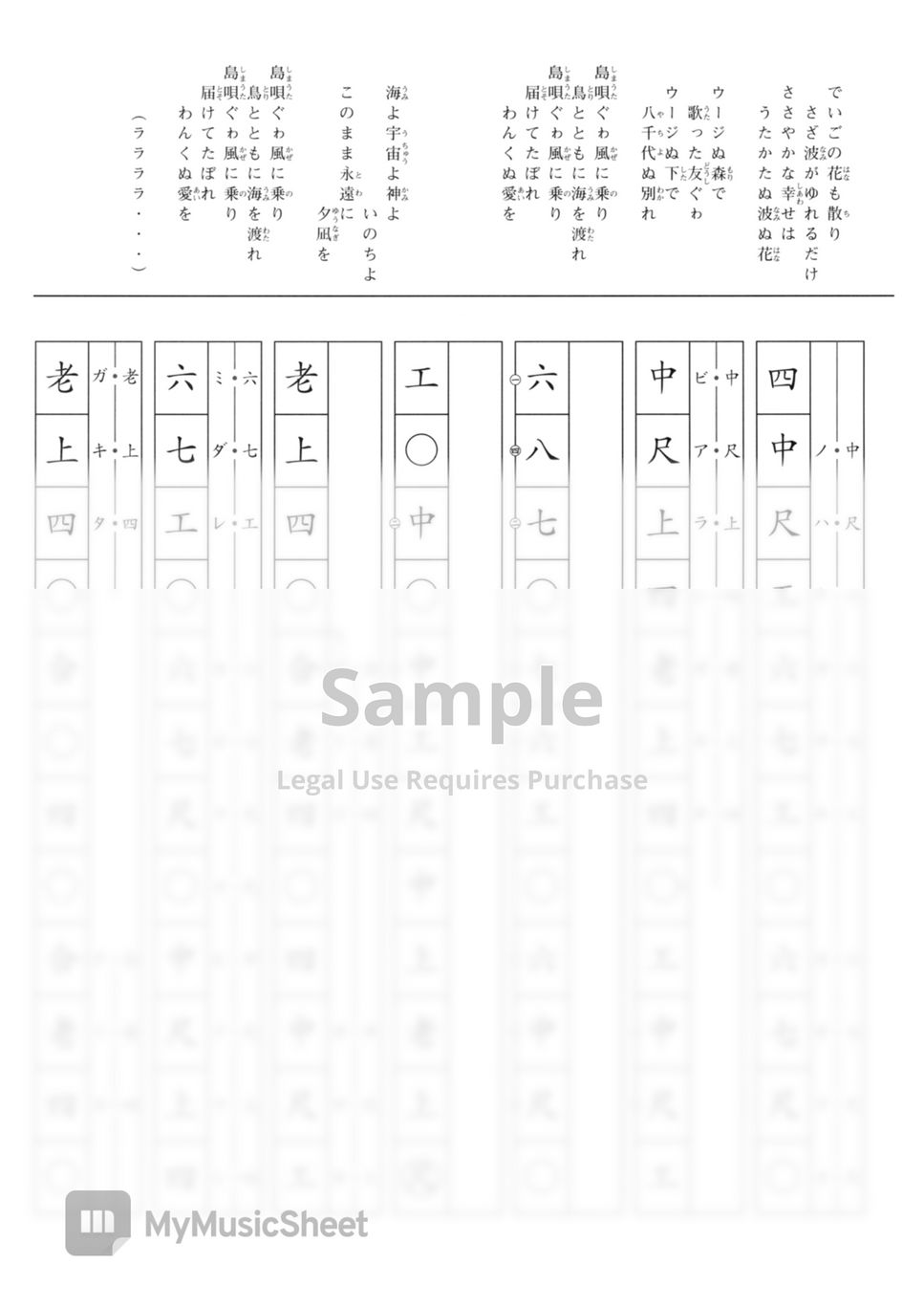 THE BOOM - SHIMAUTA (Play Along Okinawa Sanshin (Kun Kun Shii)) Sheet ...