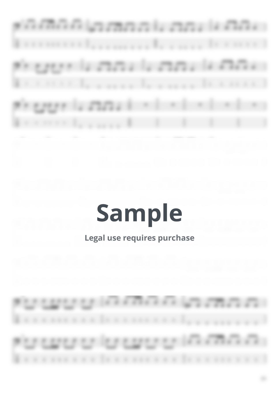 Coldplay - A Rush of Blood to the Head Tab + 1staff by BassBlur